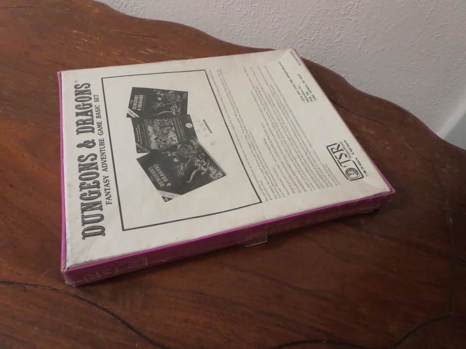 Dungeons & Dragons Basic Set ~ NEW SEALED SHRINK ~ Tom Moldvay Magenta ...