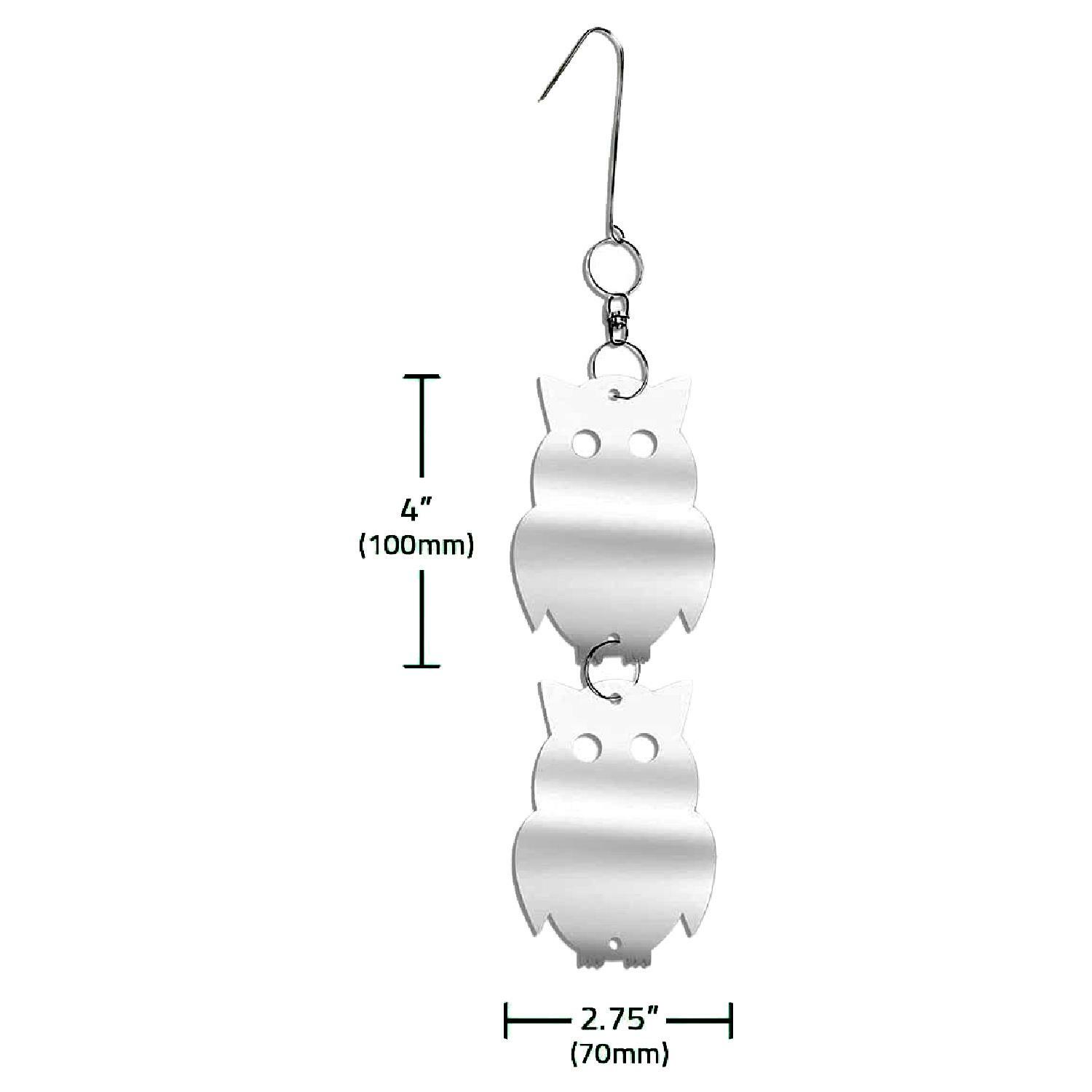 16pc BIRD REPELLENT DISCS REFLECTIVE OWL BIRD DECOY FOR GARDEN PIGEON ...