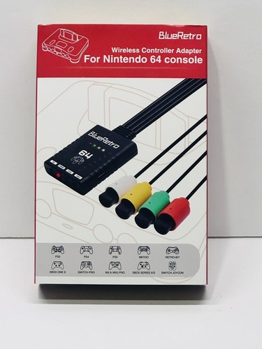 BlueRetro Nintendo 64 Controller Receiver, N64 Bluetooth Adapter 4 in 1 ...