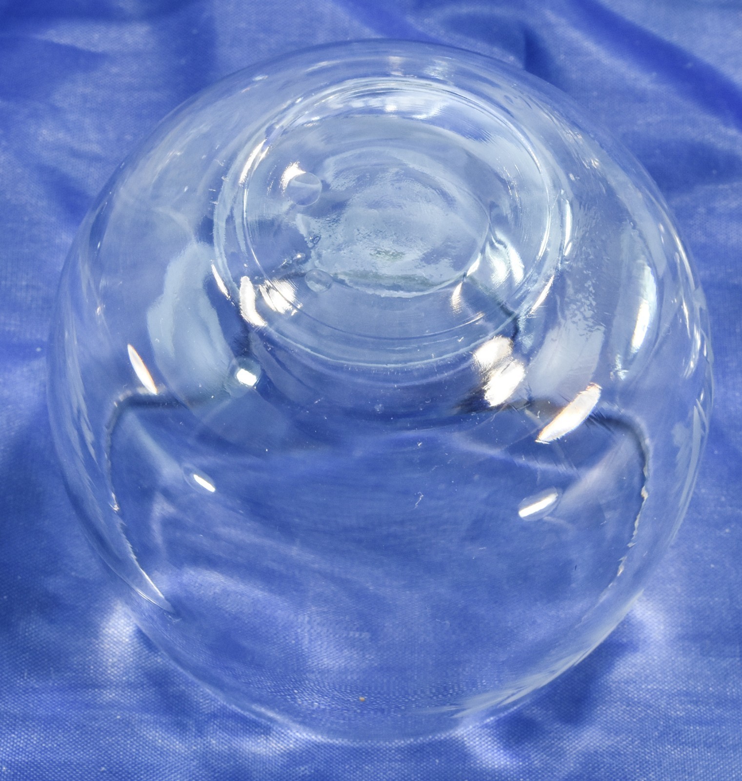 6 Roly Poly 4 oz Glasses Etched Wheat Low Ball Mid Century Tea Light ...