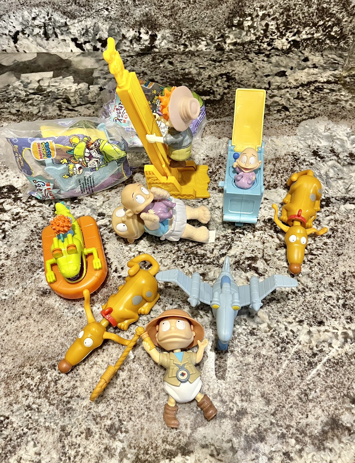 1998 The Rugrats Movie Burger King Lot Tommy Reptar Dill Spike Dactar ...