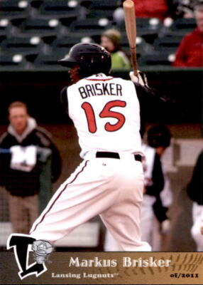 2011 Lansing Lugnuts Grandstand #3 Markus Brisker Winter Haven Florida ...