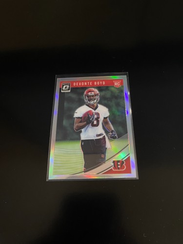 Devonte Boyd 2018 Donruss Optic Silver Holo Prizm RC Bengals 142 PWE | eBay