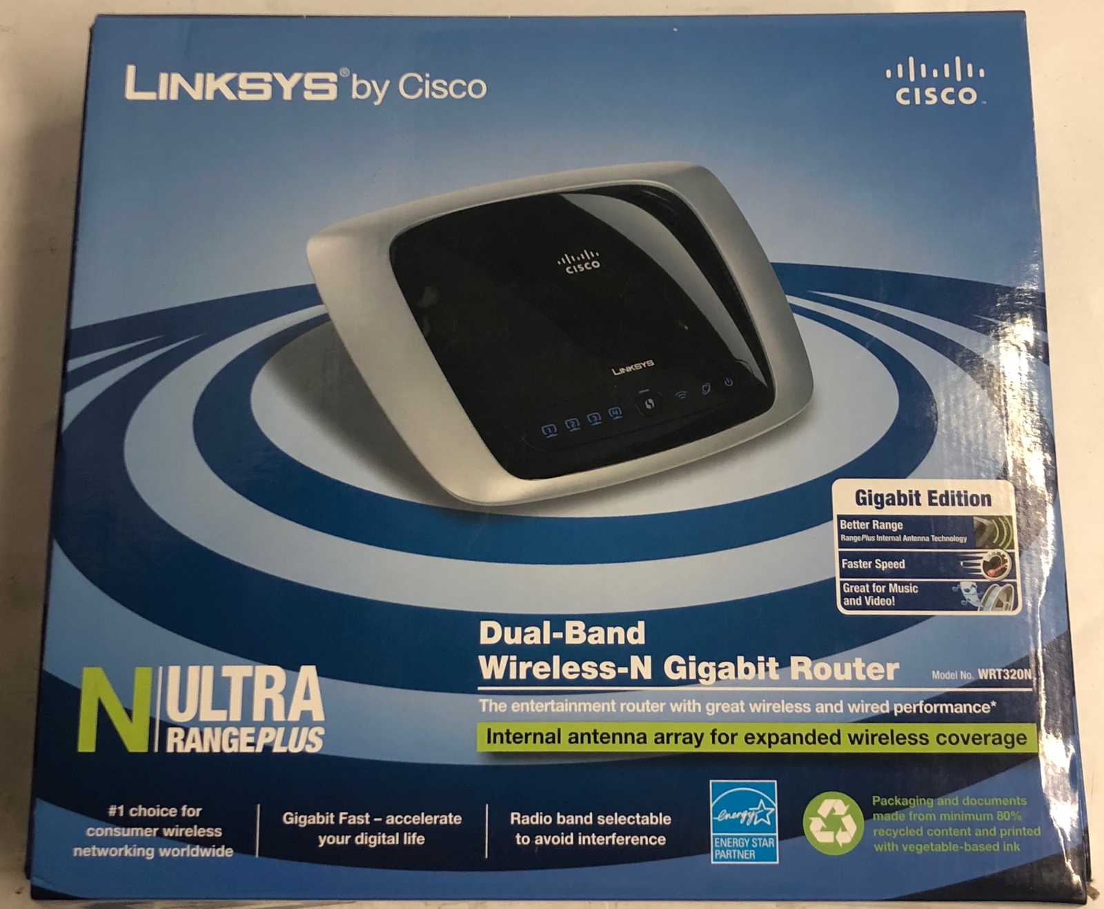 Cisco Linksys WRT320N Dual-Band Wireless-N Gigabit Router | eBay