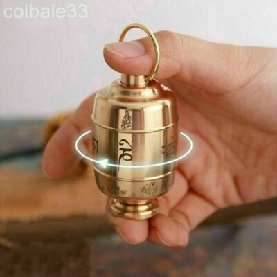7.9cm Copper Prayer wheel Customized sutra mini Praying Wheel | eBay
