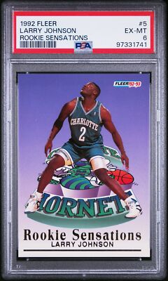 1992 FLEER ROOKIE SENSATIONS #5 LARRY JOHNSON ROOKIE RC PSA 6 | eBay