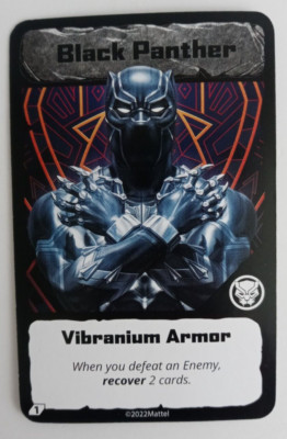2022 UNO Ultimate Marvel Card Black Panther Vibranium Armor | eBay