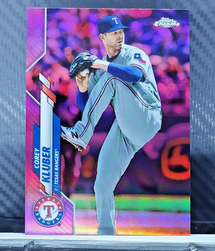 Corey Kluber 2020 Topps Chrome PINK REFRACTOR SP #41 - Rangers | eBay