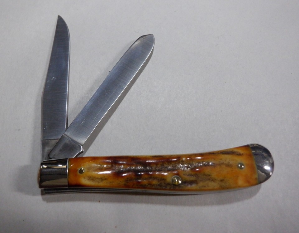 Schrade National Knife Collectors Association #9348 1982 Stag Trapper 3 ...