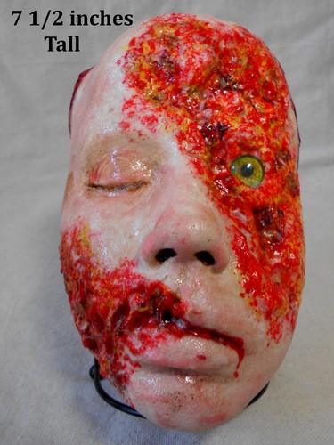 Horror Prop - BUTCHERED Corpse Face Halloween Freak Show dead body part ...