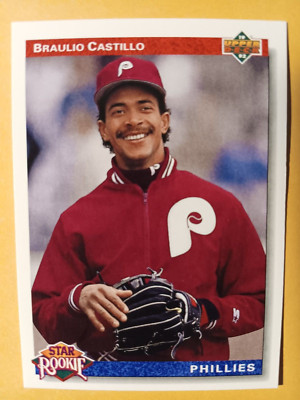 BRAULIO CASTILLO PHILLIES "STAR ROOKIE" 1992 UPPER DECK BASEBALL CARD ...