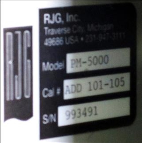 RJG INC PM-5000 DARTPAK INJECTION MOLDING MONITOR W STX-25V DARTSCANNER ...