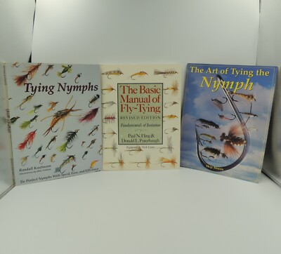 Fly-Fishing Book Lot 3 Art Tying Nymph Basic Manual Fly-Tying Tying ...