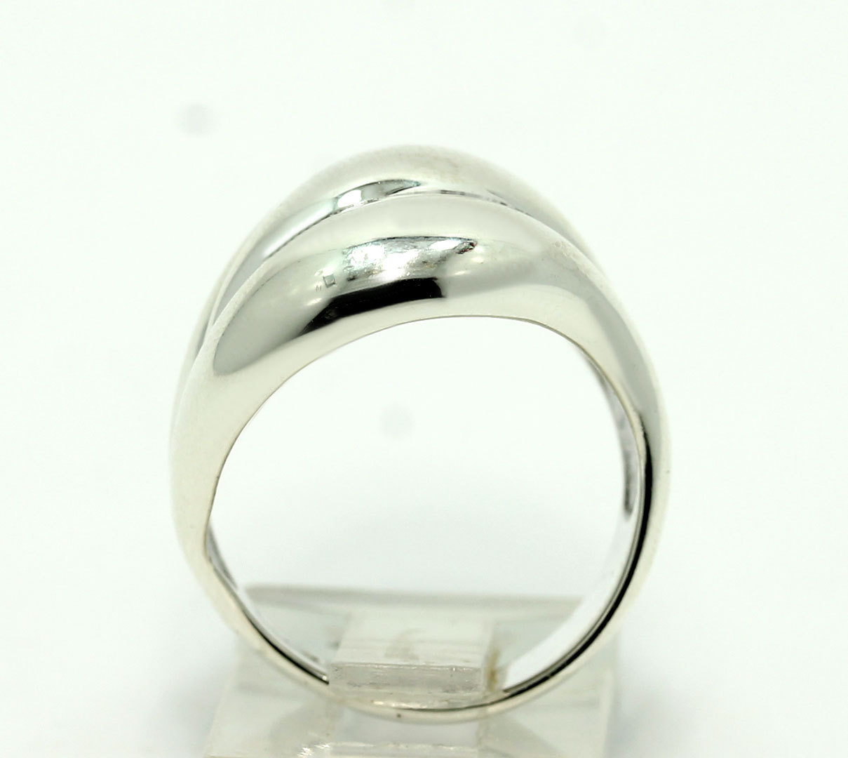 Sterling Silver Sculpted Wave Ripple Band Ring Size 5.75 | eBay