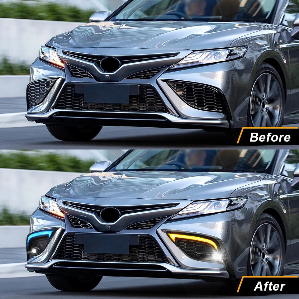 2021-2024 Toyota Camry SE XSE LED Daytime Running Light DRL Fog Lamp ...