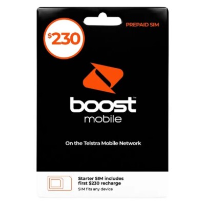 Boost $230 Prepaid SIM Starter Kit 1 Year Plan Activation Expiry 11/4 ...