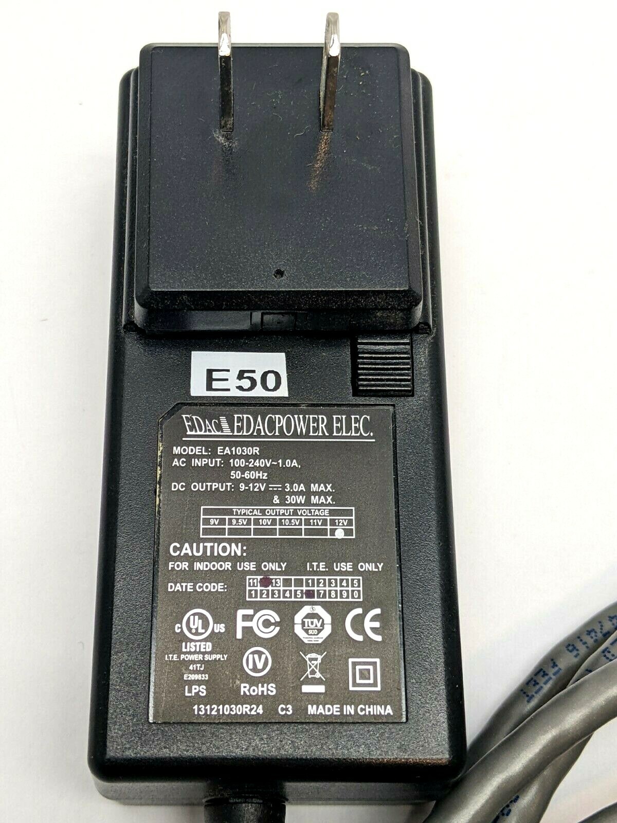 EDAC Power EA1030R Power Supply Adapter Custom | eBay