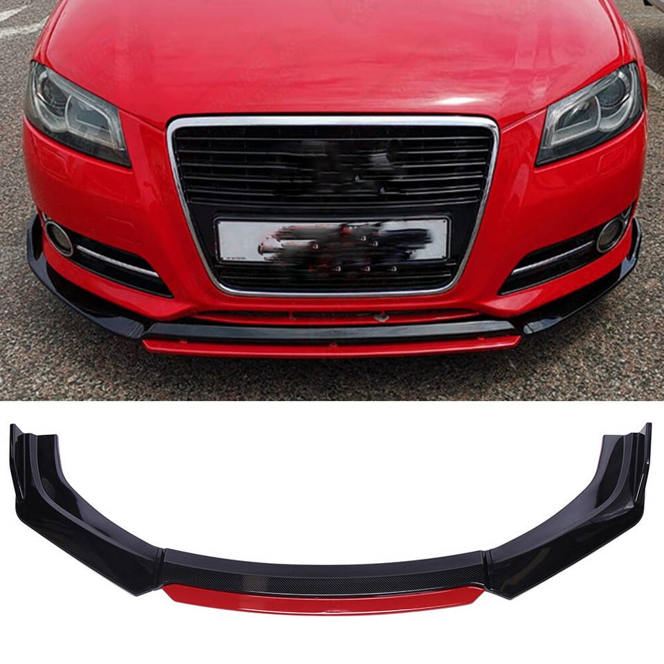 For VW Golf MK5 MK6 MK7 Front Bumper Lip Splitter Chin Spoiler Carbon ...