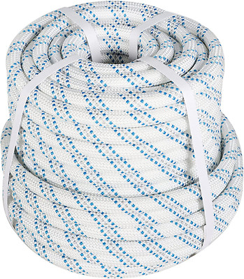 3/4 Inch X 150 Feet Double Braid Polyester Rope, Arborist Bull Rope ...