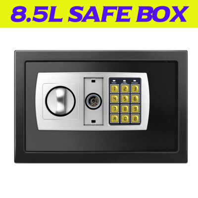UK Large Safe Steel Digital High Security Safety Box- 19.5 x 19.5 x 12. ...