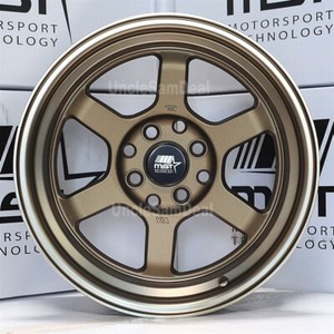 15" 15x8 0 OFFSET 4x100/114.3 MST MT01 MATTE BRONZE 6 SPOKE WITH LIP ...