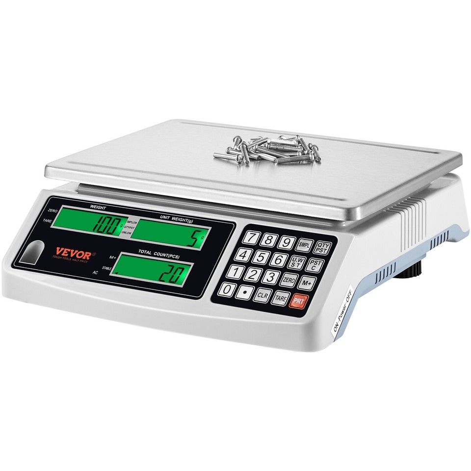 VEVOR Counting Scale 66 lbs Digital Weighing Scale Food Meat Scales w ...