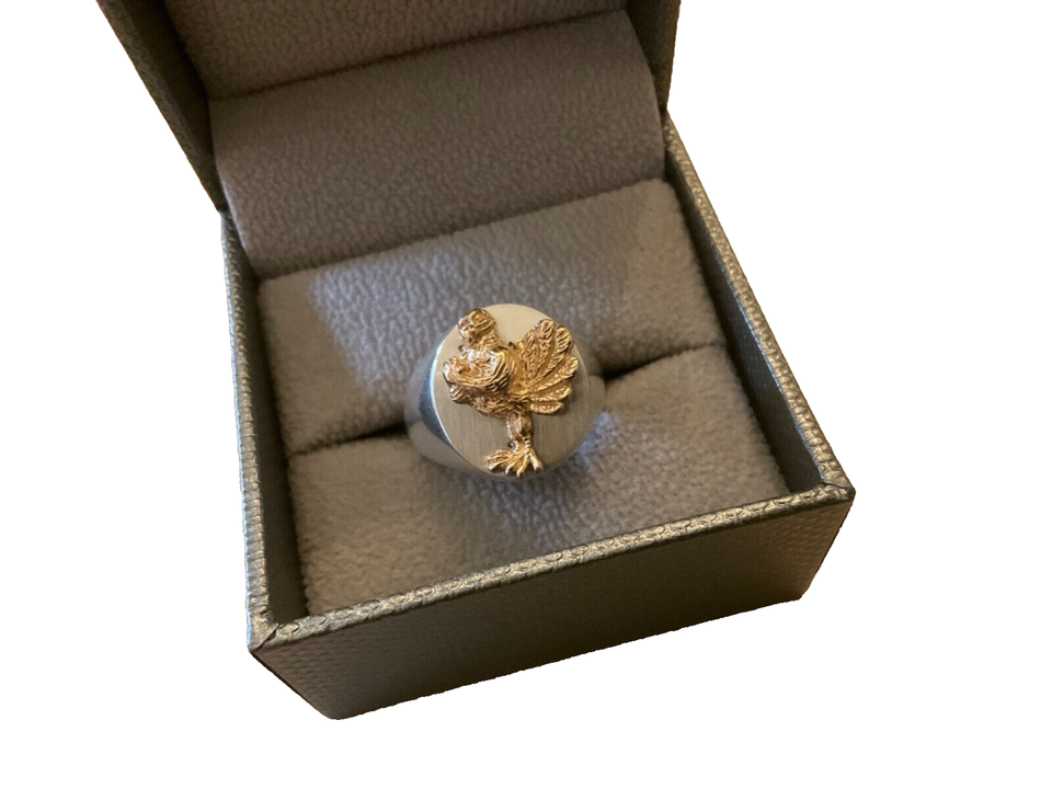 14K Gold VIRGINIA TECH VT HOKIES Sterling Silver Signet Ring 10 | eBay