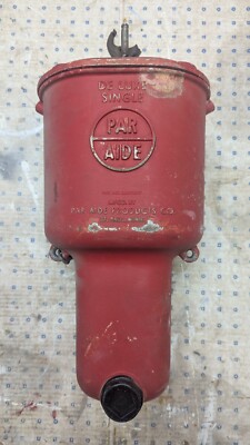 VINTAGE SINGLE DELUXE PAR AIDE GOLF BALL WASHER RED CRACKED HANDLE | eBay