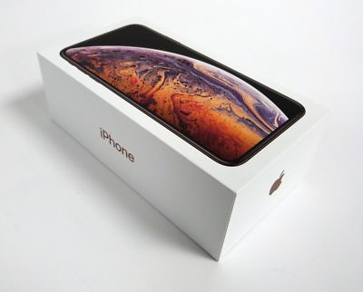 Genuine Apple UK Empty Phone Box for iPhone Xs Max 64GB Gold & Charging ...