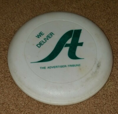 Vintage 80s Advertiser Tribune Tiffin Ohio Frisbee Souvenir memorabilia ...