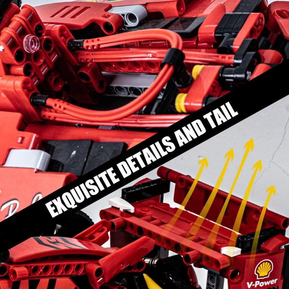 F1 Ferrari Racing SF90 Car Technic Mork Model Toy Technol Formula One ...