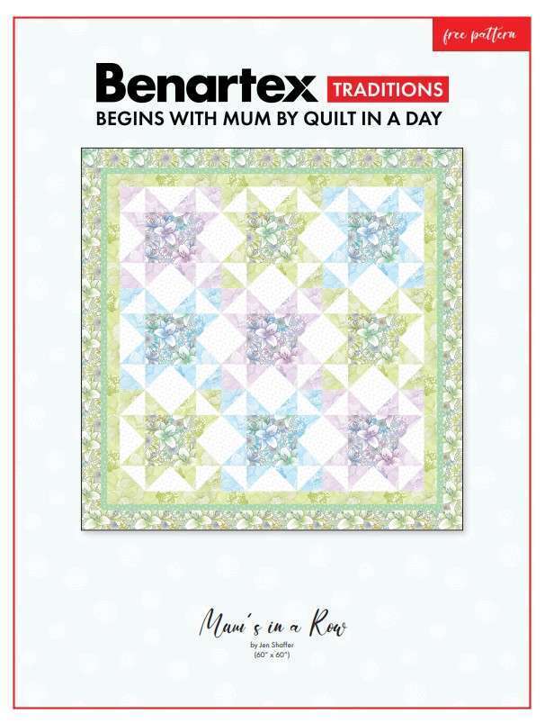 Quilt Kit - Mums In A Row - 60" X 60" Begins With Mum Quilt | eBay