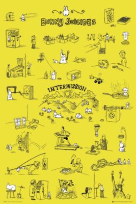 ADULT HUMOUR Poster Bunny Suicides (Based on the bestselling books ...