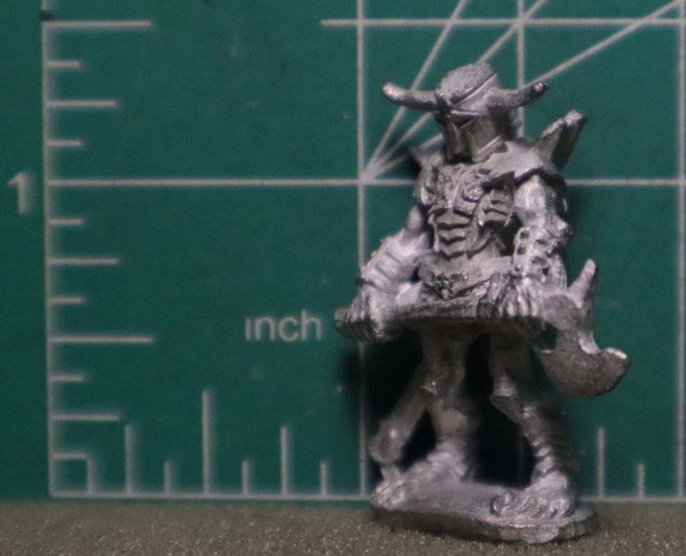 Ral Partha - CHAOS BARBARIAN - Metal Miniature 25mm scale - OOP VERY ...