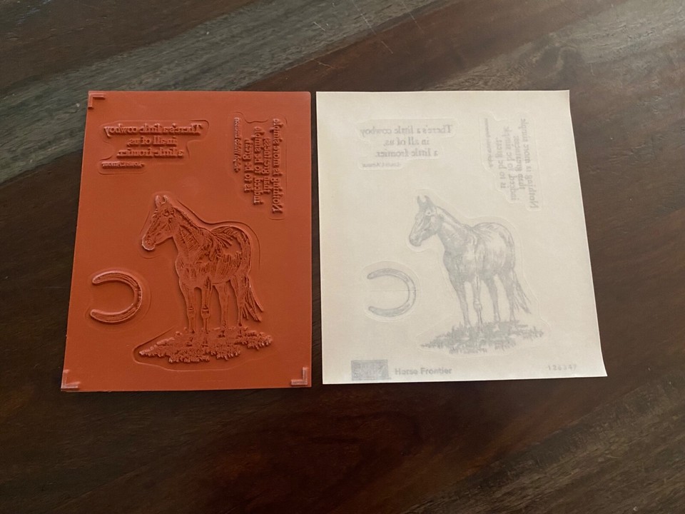 Stampin Up Horse Frontier Stamps Set NIP | eBay