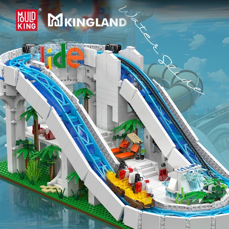 Mould King 11021 Water Slide Amusement Park Building Block Creative ...
