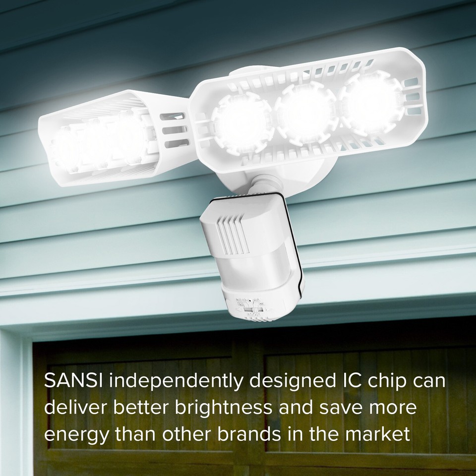 SANSI 10,000LM LED Security Light Motion Sensor Outdoor Yard IP65 ...