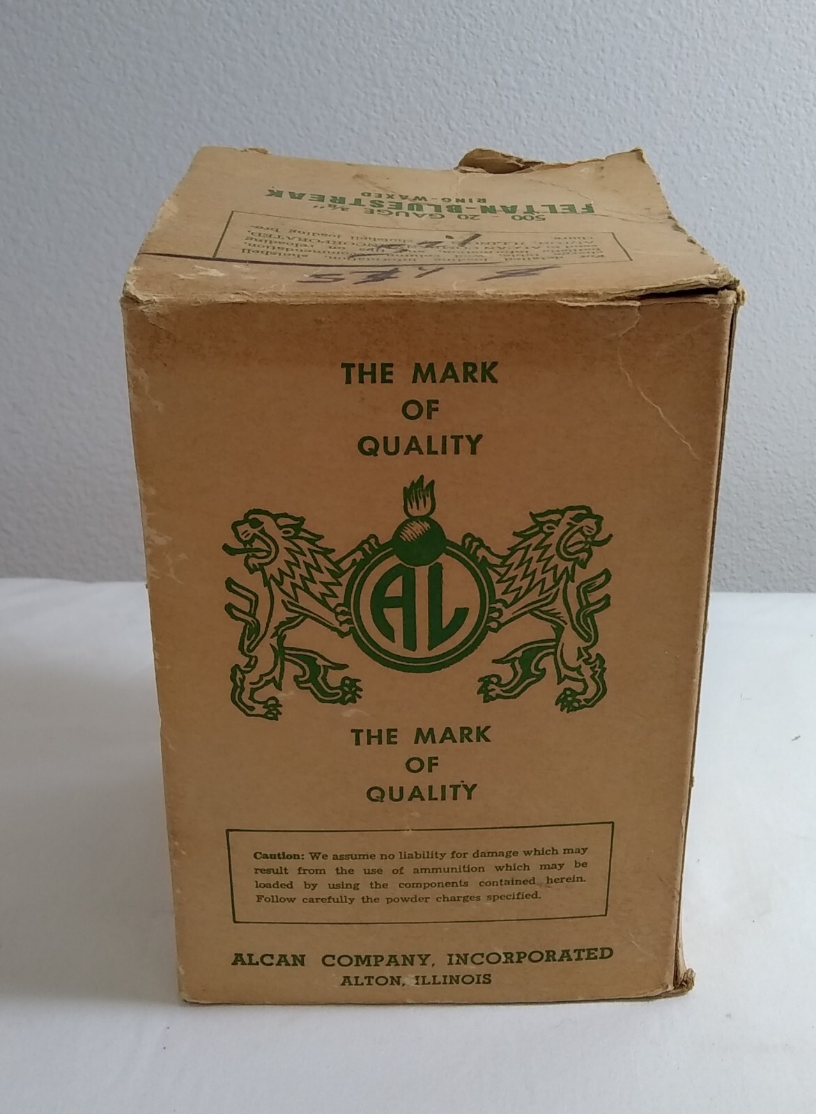 Vintage Collectable Box ALCAN 20 GA. Wads Shot Shell Reloading Wad ...