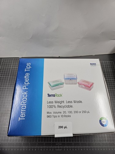Mettler Toledo TerraPack Rainin Pipette Tips 200ul LTS 17014963 5 Boxes ...