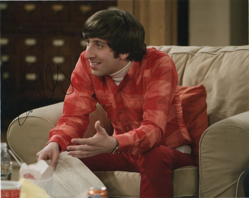 Simon Helberg Big Bang Theory Signed Autographed 8x10 Photo COA | eBay