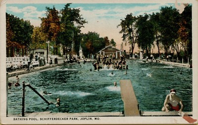 Bathing Pool Swimming Schifferdecker Park Joplin MO Postcard D22 | eBay