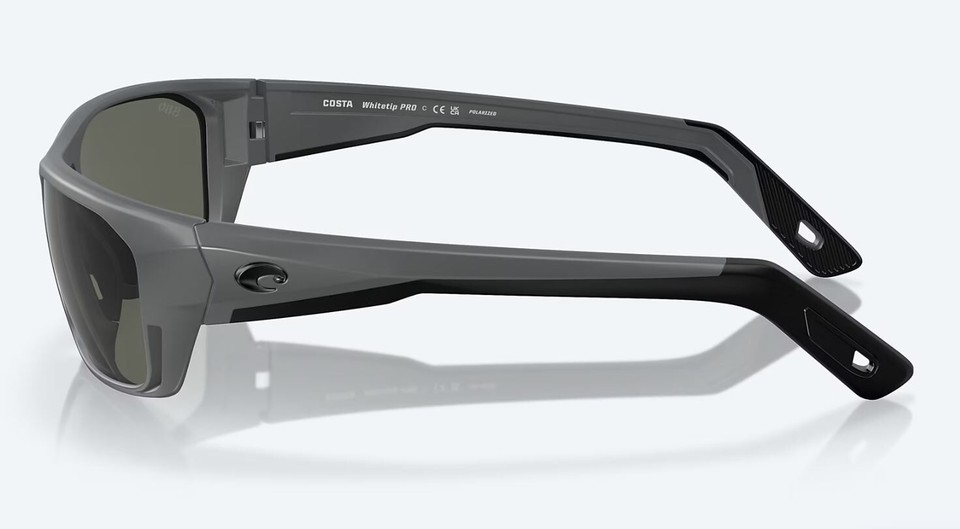 BRAND NEW Costa Del Mar Whitetip PRO Matte Gray / Gray Polarized Glass ...