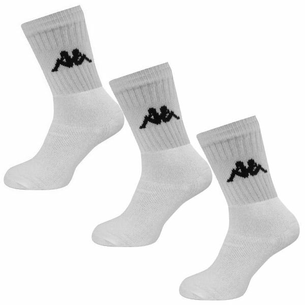 Kappa Socks 3 Pairs Mens Womens Crew Ankle Cotton Sports Sock Size UK 2 ...