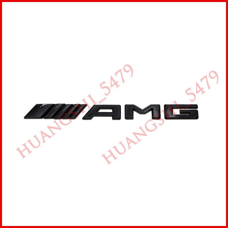 4PCS Glossy Back G55 AMG V8 KOMPRESSOR Emblem Badge Set For Mercedes ...