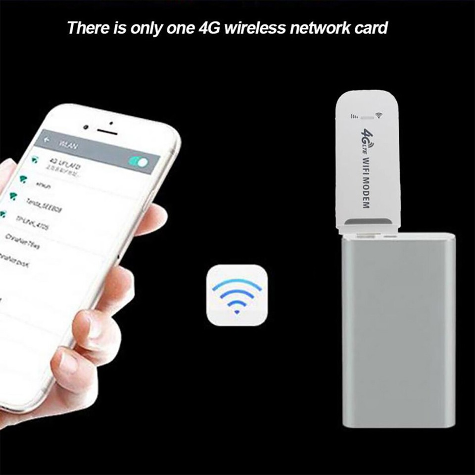 4G LTE USB WiFi Wireless 150Mbps Dongle Mobile Broadband Modem Sim Card ...