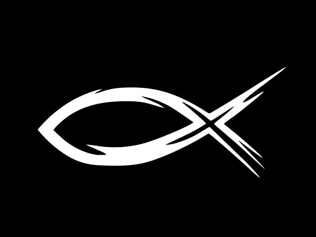 Christian Fish Clipart Black And White