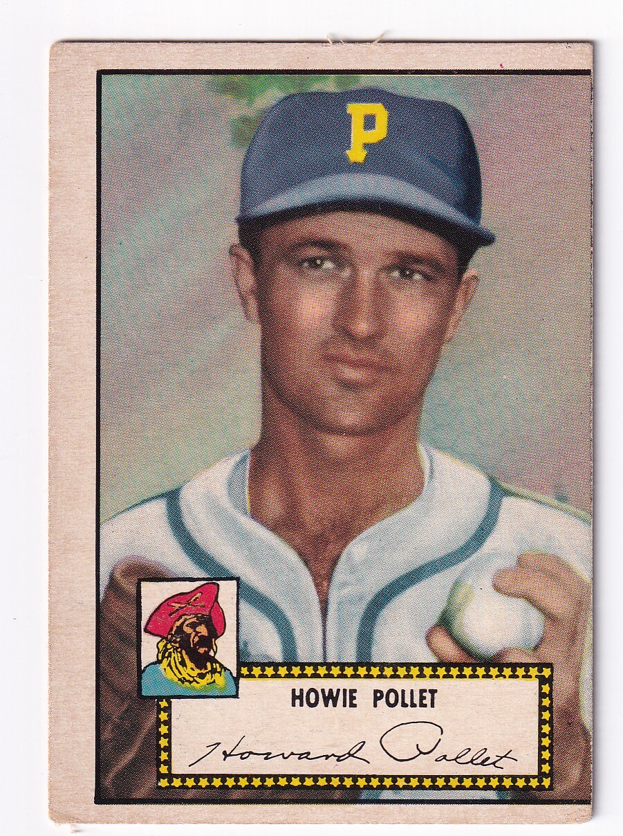 Howie Pollet 1952 Topps ML Baseball Card # 63 Black Back-Pirates | eBay