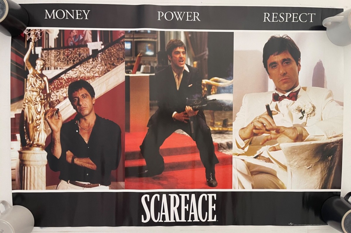 Poster Di Scarface Denaro Potere Rispetto