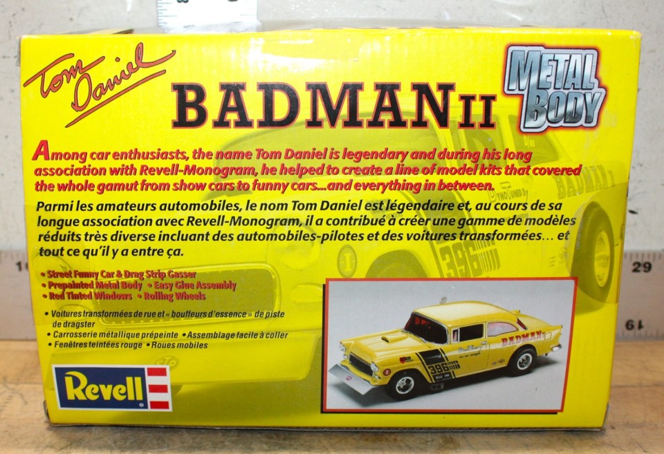 Revell 85-1515 ’55 Chevy “Badman II” Tom Daniel 1/25 Metal Body Car Kit ...