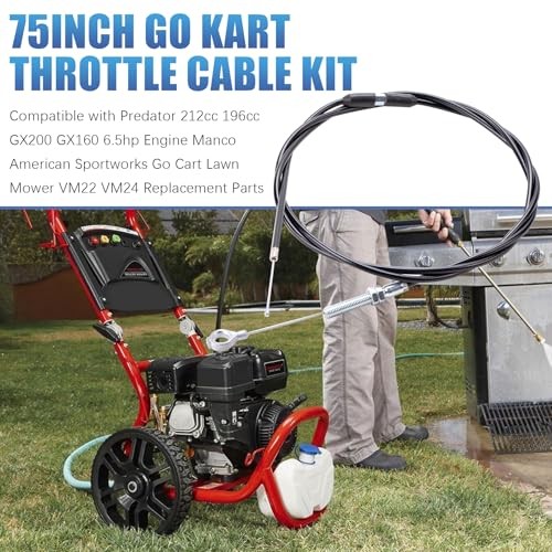 75inch Go Kart Throttle Cable Kit Compatible with Predator 212cc 196cc ...